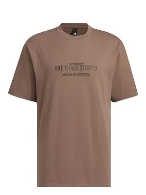 Adidas Adidas Verbiage T-shirt 'brown' Brown
