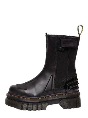 Dr. Martens Audrick Alternative Leather Chelsea Hi Platform Boots - Black