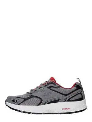 Sketchers Go Run Performance Sneakers - Gray/red/white