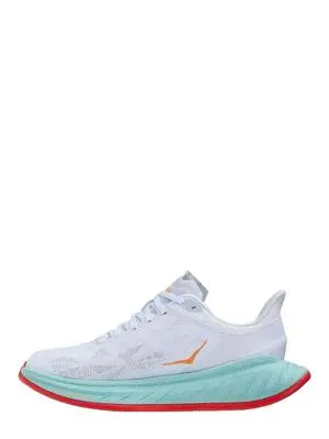 Hoka One One Carbon X 2 Athletic Sneakers - White/blue