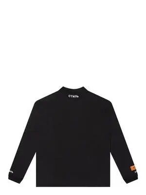 Heron Preston Ctnmb Long-sleeve Turtleneck T-shirt - Black