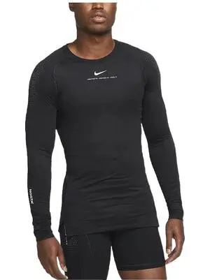 Nike X Nocta Drake Alphabet Printing Long Sleeve T-shirt - Black