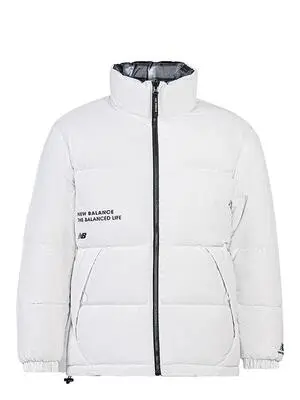 NEW BALANCE Quilted Down Jacket - White