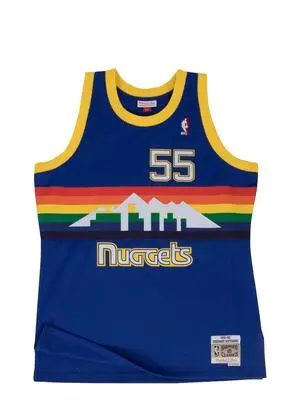 Mitchell & Ness X Nba Denver Nuggets Dikembe Mutombo 55 Road 1991-92 Swingman Jersey - Navy