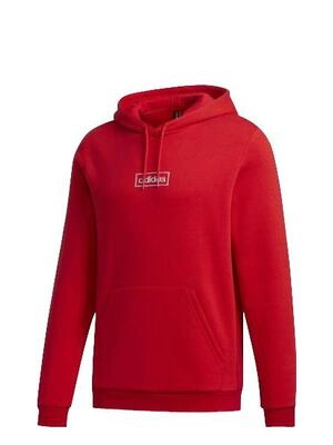 Adidas Neo Series Suede Pullover Hoodie - Red