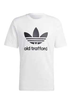 Adidas Originals Manchester United Og Trefoil T-shirt 'white - White/black