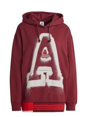 Adidas Originals Oversized Graphic Hoodie - Red