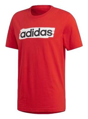 Adidas Alphabet Logo Sports Short Sleeve - Red