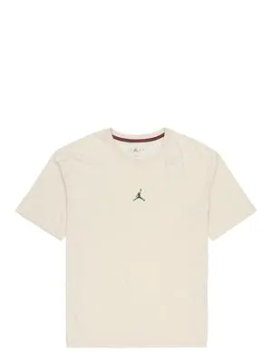 JORDAN Solid Color Round Neck Short Sleeve T-shirt White - Default Color