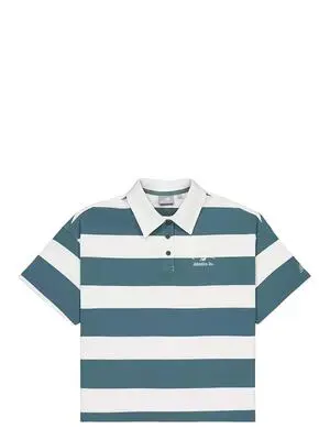 NEW BALANCE Striped Polo Shirt - Green