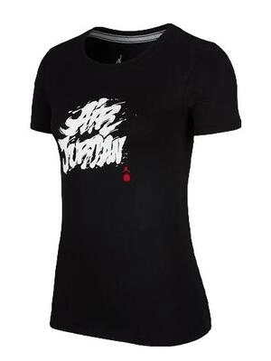 JORDAN Alphabet Graphic Short Sleeve Tee - Black