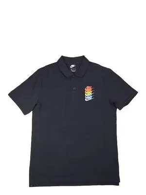 Nike Polo Rainbow Gradient Polo Shirt - Black