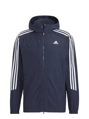 Adidas Hooded Jacket With Contrasting Stripes - Default Color