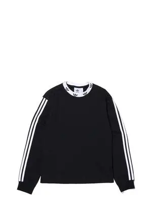 Adidas Originals Trefoil Rib Long Sleeve T-shirt - Black