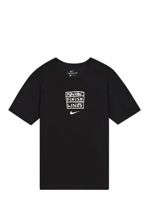 Nike Dry Tee Dfc Finish Lin Tee - Black