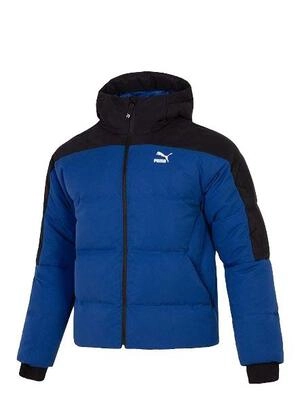 PUMA Colorblock Padded Down Jacket - Blue/black