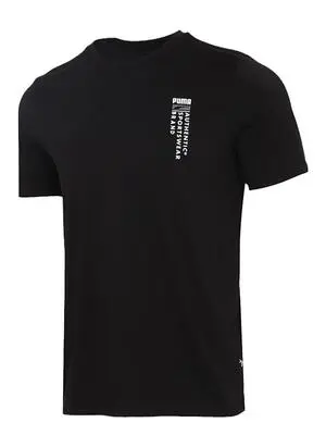 PUMA Casual Graphic T-shirts - Black
