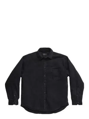 Balenciaga Padded Shirt Large Fit - Black