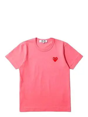 Play Comme Des Garcon COMME Des GARCONS PLAY Logo T-shirt Pink