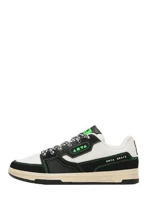 ANTA A-shock Low Top Sneakers - Black/white/green
