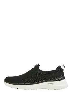 Sketchers Go Walk 6 Warnock Slip-on Athletic Shoes - Black