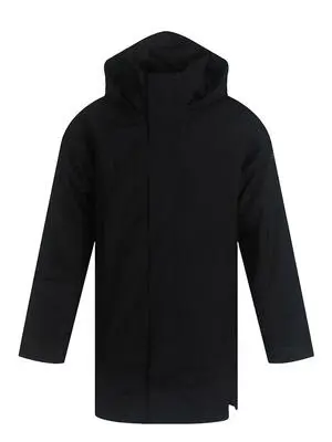 Adidas Parka With Hood And Logo Detailing - Black