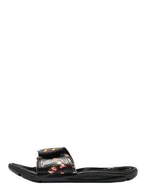 Under Armour Ignite Graphic Strap Slide - Black/afterglow