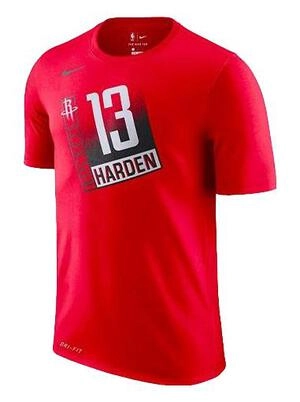 Nike Nba Houston Rockets Short Sleeve T-shirt - Red