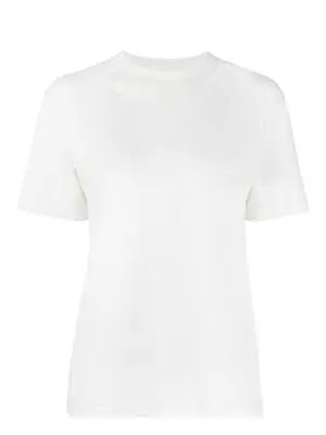 OFF-WHITE Off-White Short Sleeve Round Neck T-Shirt