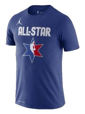 Nike Nba All-star 2020 Dri-fit Short Sleeve Shirt - Blue