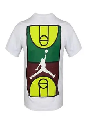 JORDAN Back Stadium Large Printing Short Sleeve - White