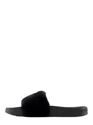NEW BALANCE New Balance Fuzzies Slide Phantom/white