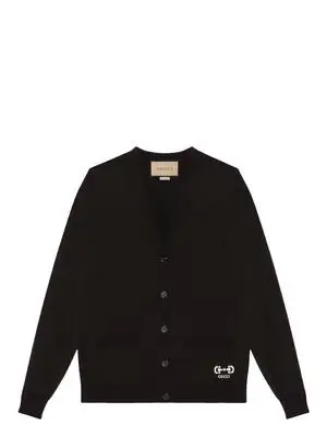 Gucci Extra Fine Wool Cardigan - Black