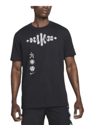 Nike Nike Dri-FIT Knit Round Neck Short Sleeve Graphic T-Shirt Multi-color