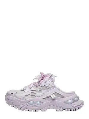 FILA FUSION Bianco Mule Shoes - Purple/pink