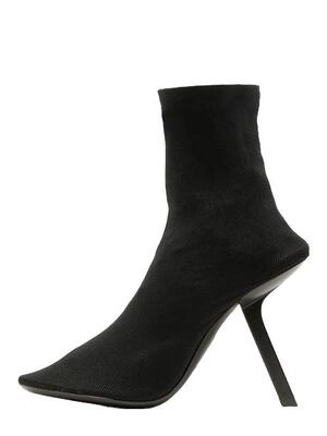 Balenciaga 110mm Stretch Heeled Boots - Black