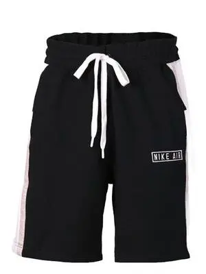 Nike French Terry Drawstring Shorts With Zipper Pocket - Black