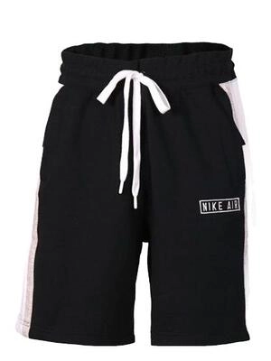 Nike French Terry Drawstring Shorts With Zipper Pocket - Black