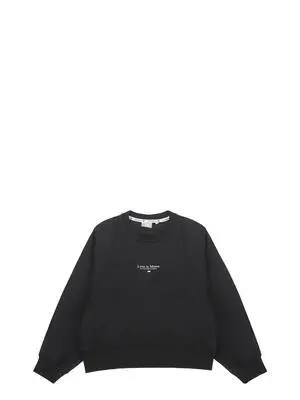 NEW BALANCE Pullover Hoodie With Alphabet Print - Black