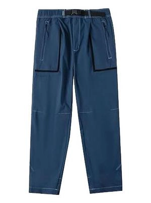 Adidas Solid Color Belt Woven Sports Pants/trousers/joggers Blue - Multi-color
