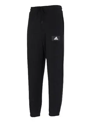 Adidas Knit Pants Label Logo Casual Sports Bundle Feet Long Pants/trousers Autumn Black - Default Color