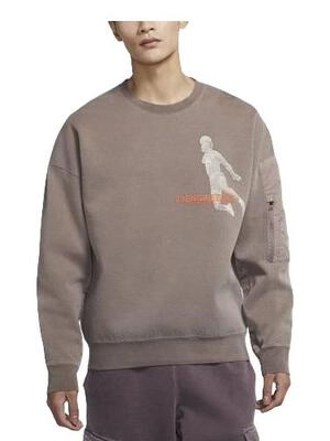 JORDAN 23 Engineered Crew Neck Sweatshirt - Browngray