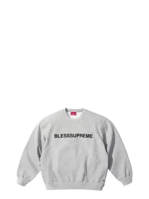 Supreme Supreme X Bless Crewneck Logo Sweater Grey