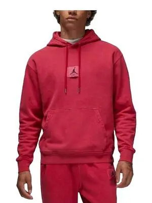 JORDAN Air Jordan Statement Fleece Washed Hoodie Red