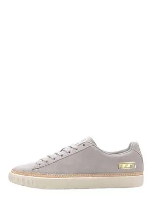 PUMA Suede Trim Dlx Low Top Sneakers - Grey