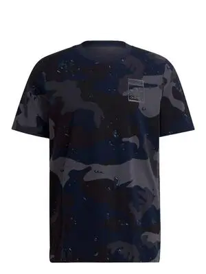 Adidas Originals Camouflage Printing Short Sleeve Blue - Navy