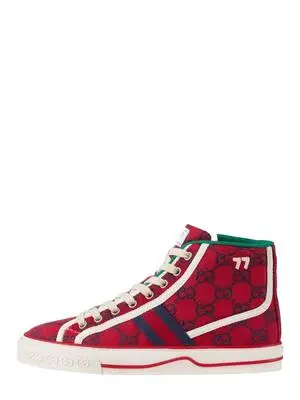 Gucci Gucci Tennis 1977 High Top Sneakers Red