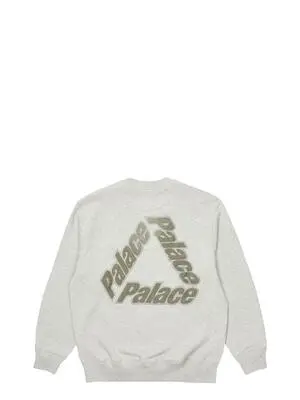 PALACE Logo Crewneck Sweatshirt - Grey