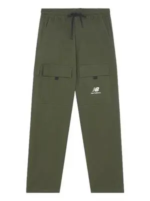 NEW BALANCE Cargo Pants - Olive Green/white