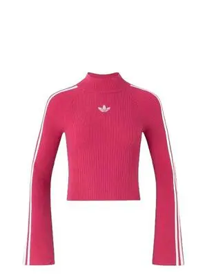 Adidas Originals Premium Knit Turtleneck Top - Pink